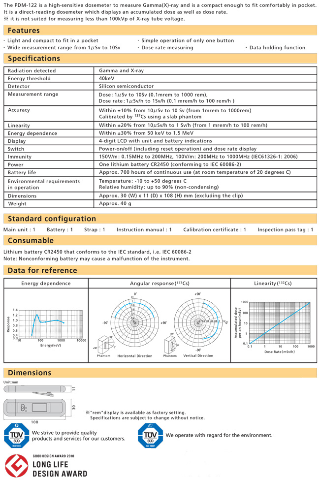 Manufacturer and Distributor of radiation monitors | MYDOSE EPD ...
