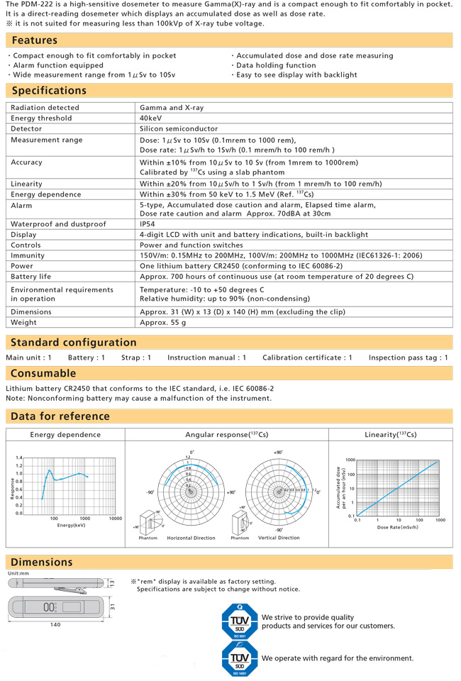 Manufacturer and Distributor of radiation monitors | MYDOSE EPD ...